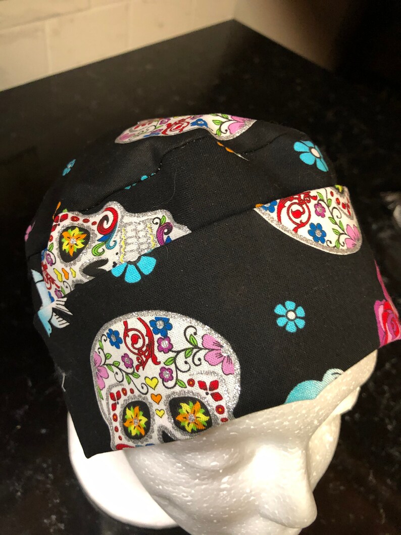 Halloween Scrub Hat-sugar Skull Scrub Cap- Sugar Skull Scrub Hat ...