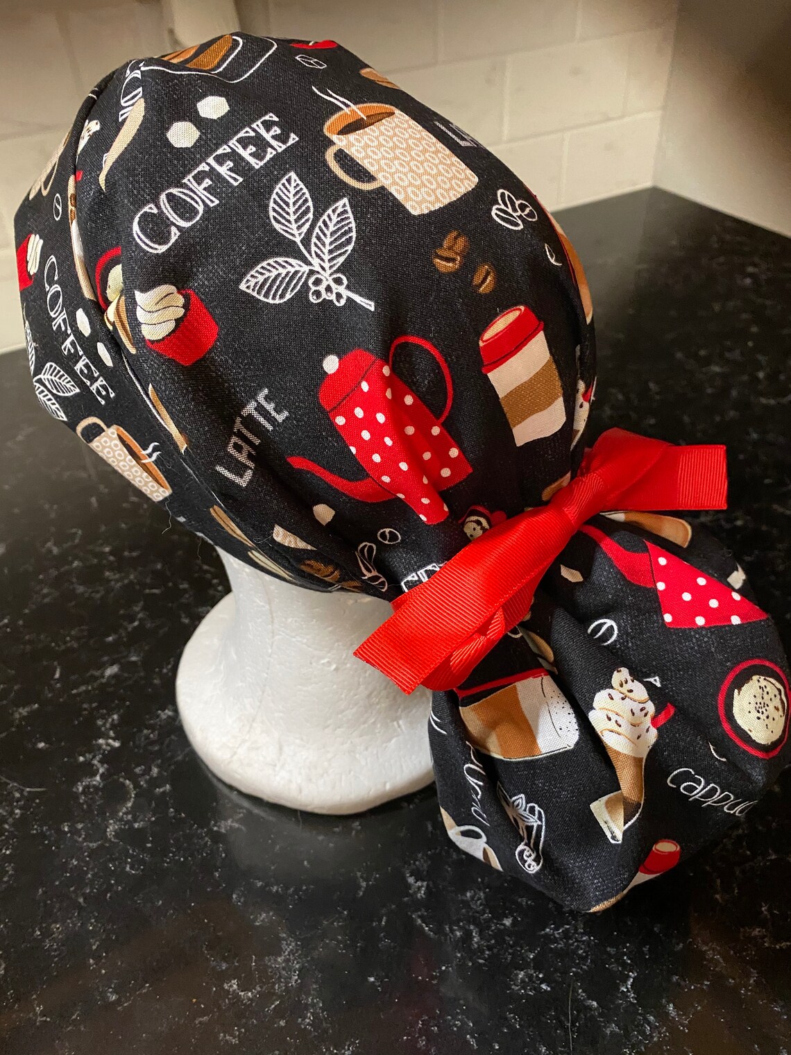 Coffee Scrub Hat-coffee Scrub Cap- Latte Scrub Hat- Fast Shipping ...