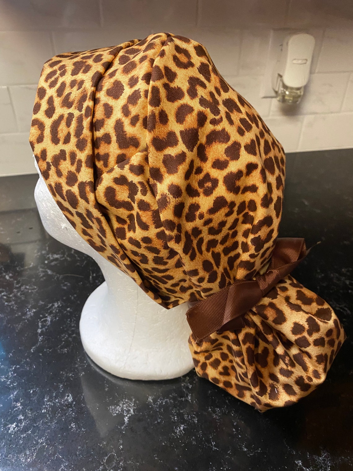 Cheetah Print Scrub Hat-scrub Hat-cheetah Print Scrub - Etsy