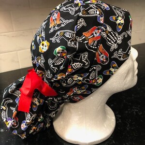 Dog Skeletons Scrub Hat- Dog Skeleton Scrub Cap-surgical Cap-women's ...