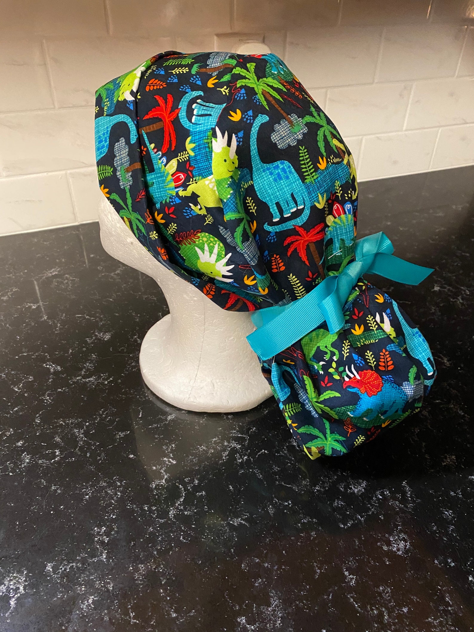 Dinosaur Scrub Hat-Dinosaur Scrub Cap Women's Dinosaur | Etsy
