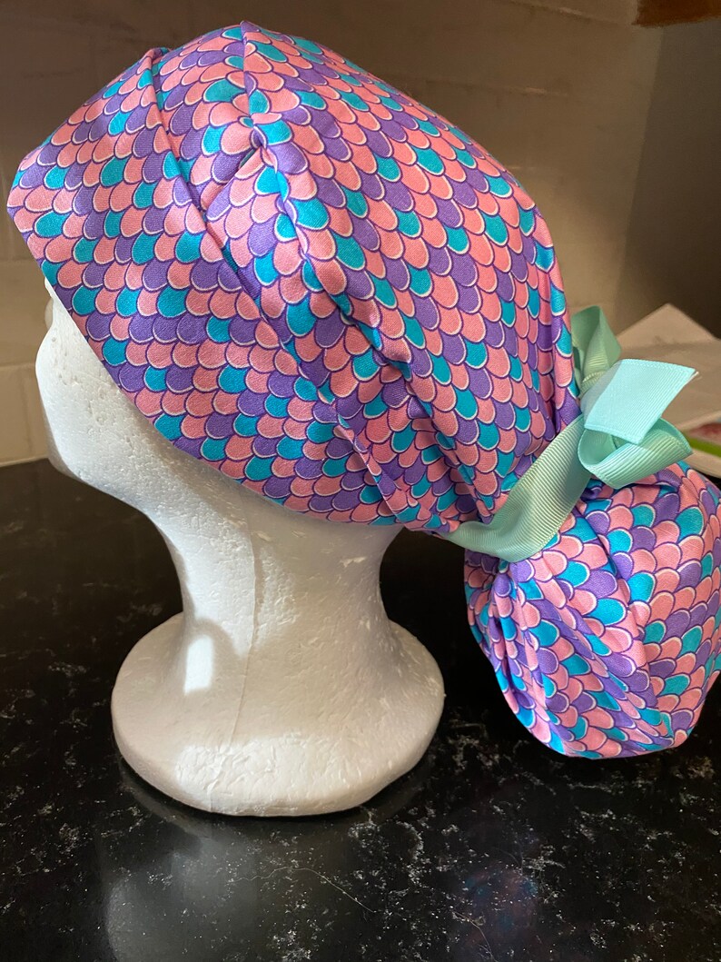 Mermaid Scrub Hat Mermaid Scrub Cap Mermaid Scrub Hat - Etsy