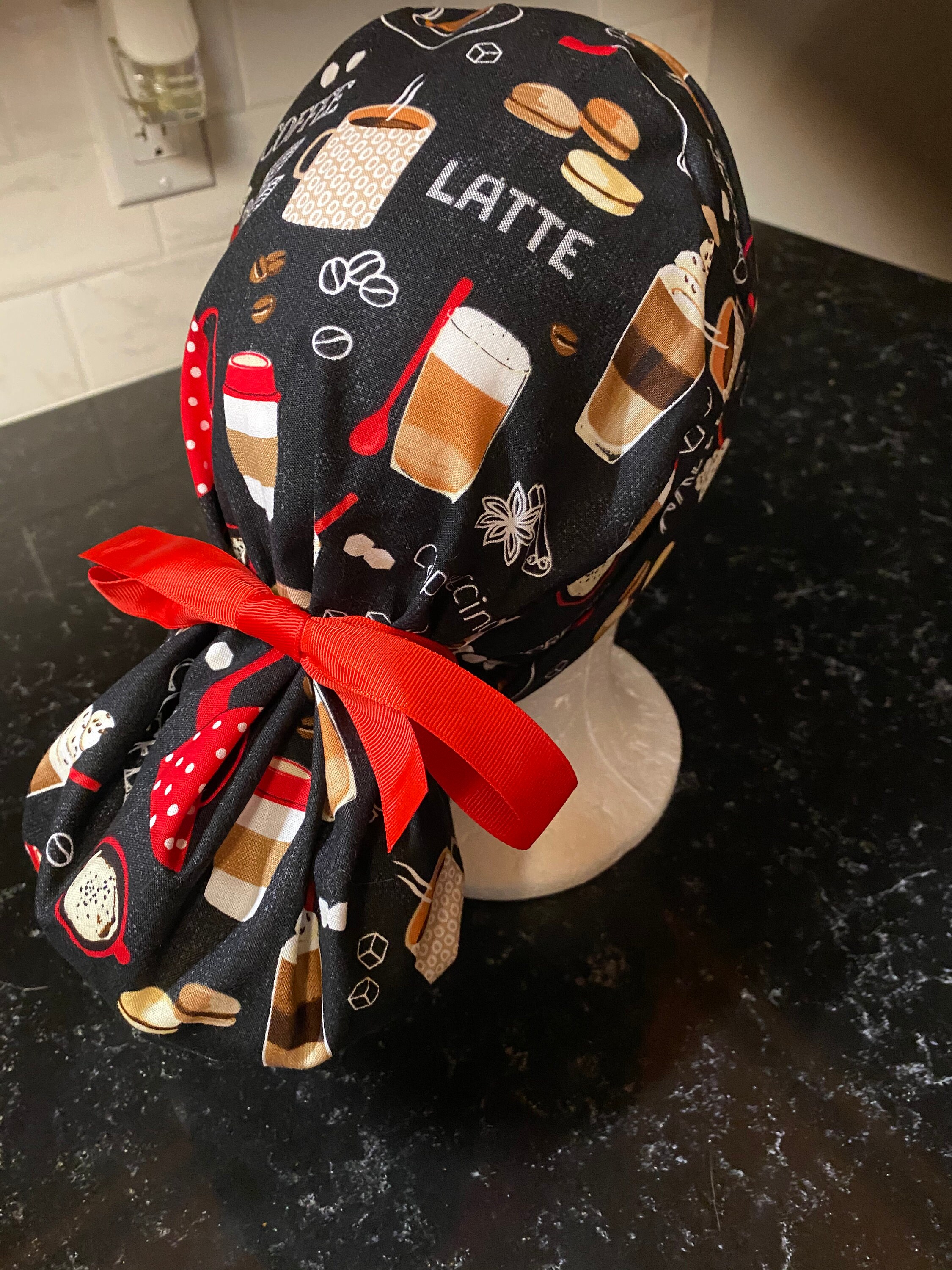 Coffee Scrub Hat-coffee Scrub Cap- Latte Scrub Hat- Fast Shipping ...