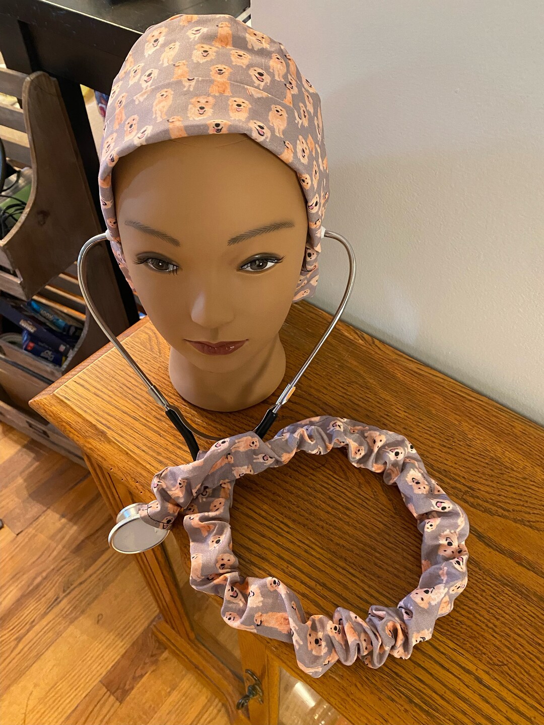 Golden Retriever Stethoscope Cover- Stethoscope Scrunchie- Stethoscope ...