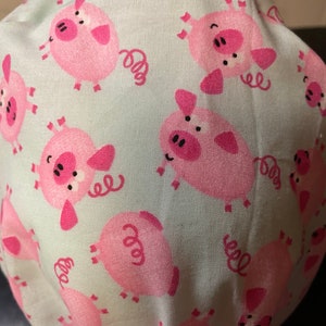 Pink Pig Scrub Hat-pig Scrub Cap - Pink Pig Scrub Cap-scrub Cap-women's ...