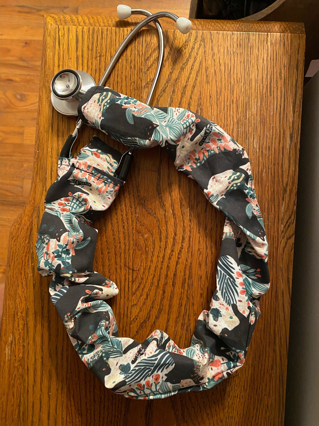 Black Cat Stethoscope Cover- Stethoscope Scrunchies - Stethoscope ...