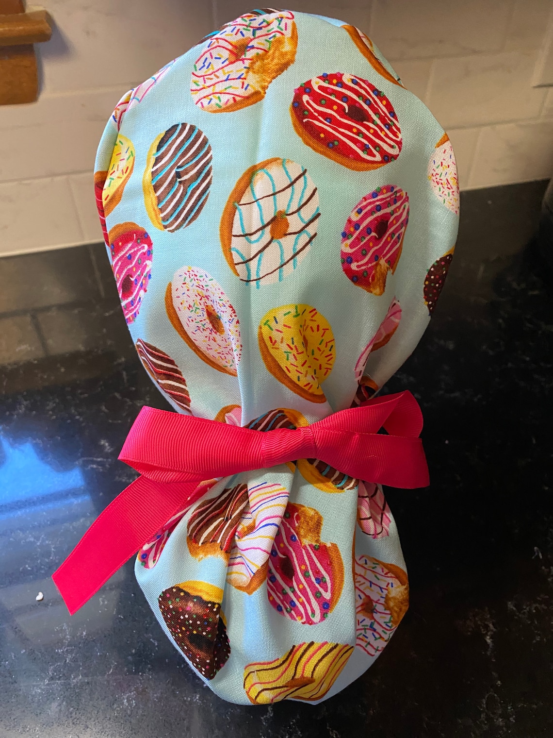Donut Scrub Hat-Donut Scrub Cap-Ponytail Scrub Hat-Donut | Etsy