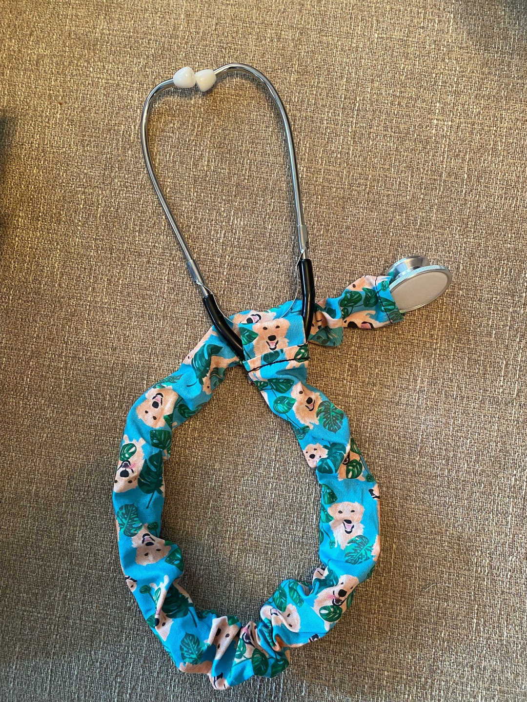 Golden Retriever Stethoscope Cover- Stethoscope Scrunchie- Stethoscope ...