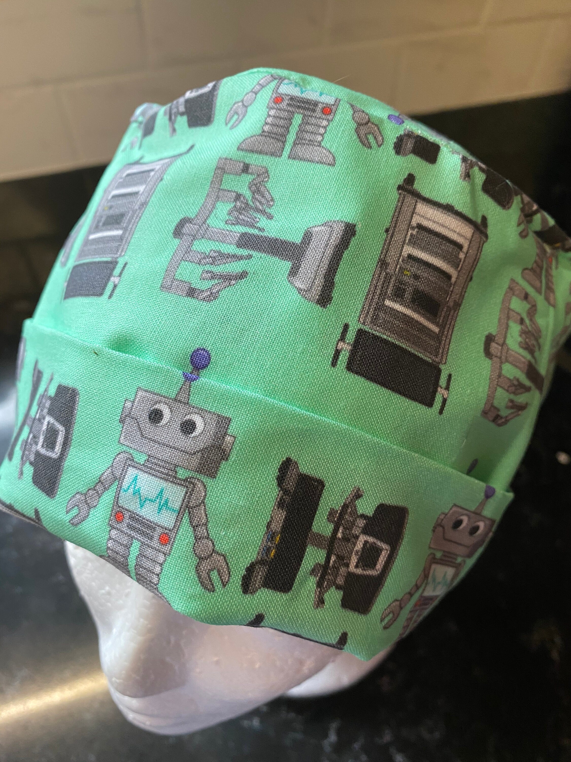Robotic Surgery Scrub Cap-robotics Surgery Cap-surgery Cap-ponytail ...