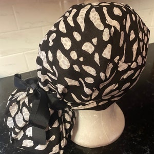 Zebra Print Scrub Hat-zebra Scrub Cap- Zebra Print Surgical Hat- Animal ...