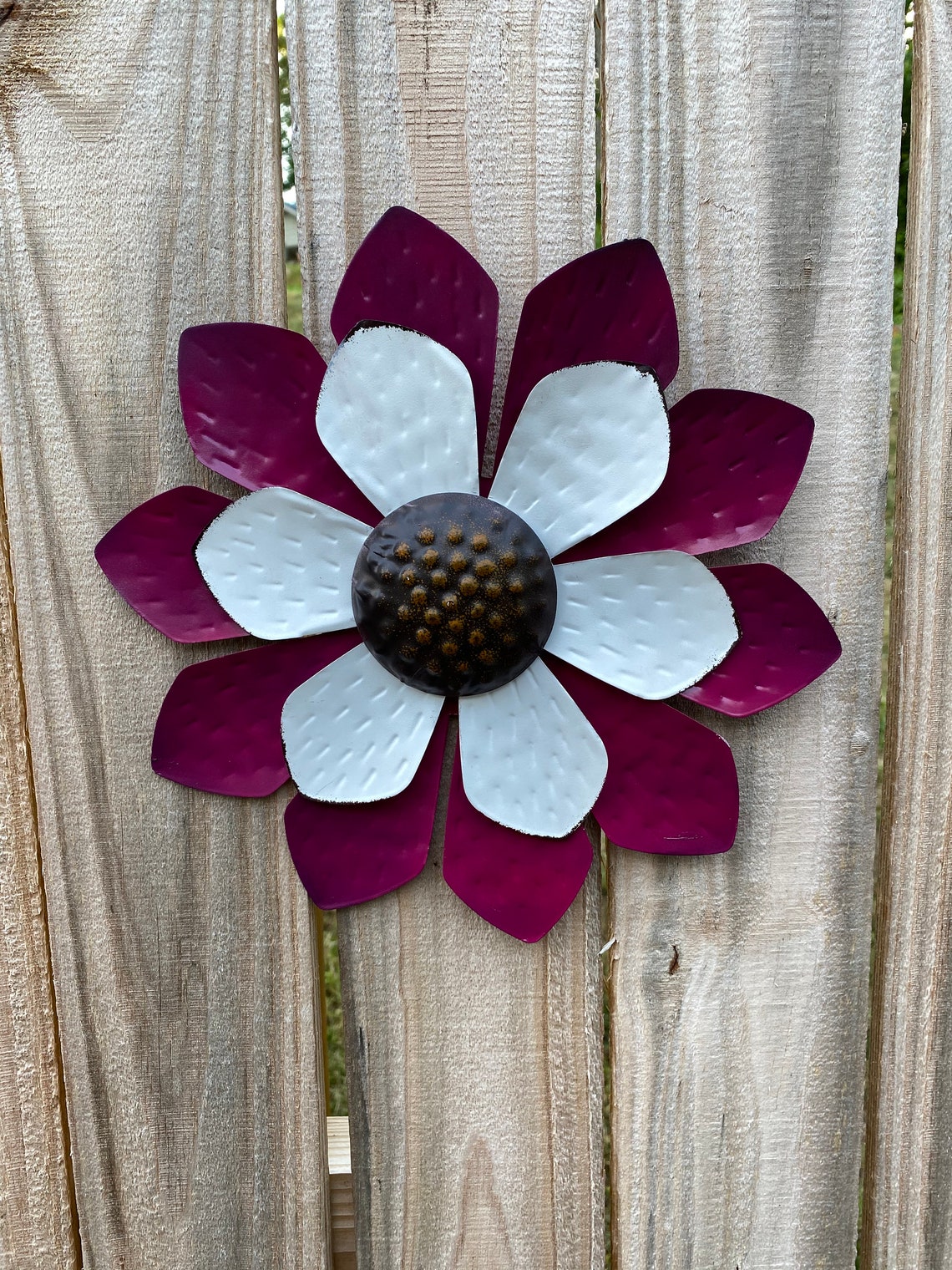 Metal Flowers-Metal Fence Flowers-Metal Garden Flowers-Metal | Etsy