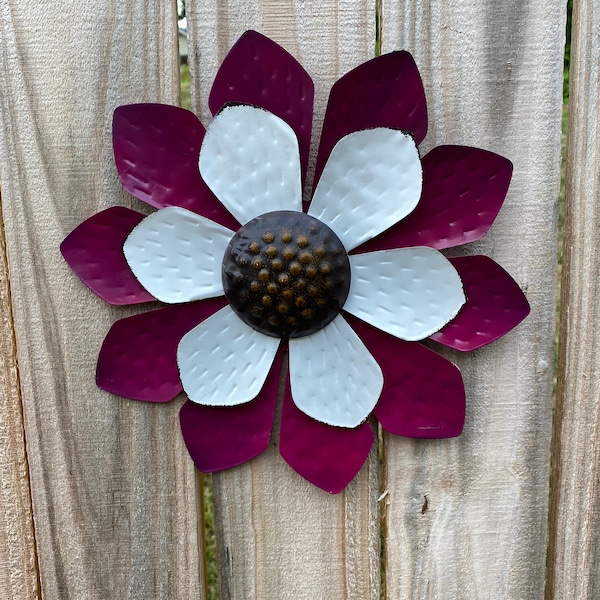 Pink Metal Flowers - Etsy