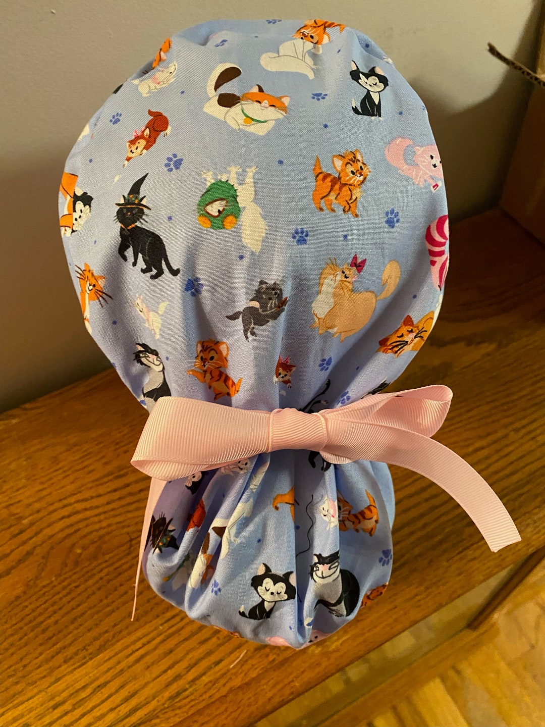Cat Scrub Cap- Cat Scrub Cap-cat Scrub Hat-women's Scrub Hat - Cat ...