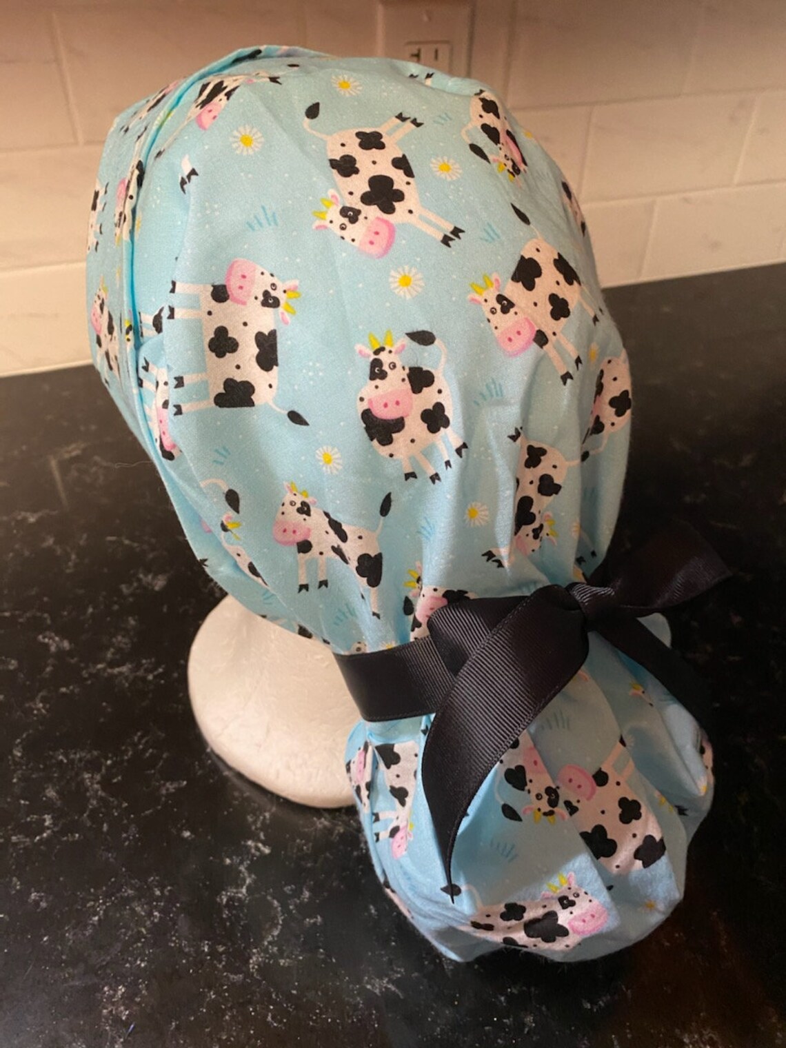 Cow Scrub Hat-cow Scrub Cap moo Cow Scrub Cap-scrub - Etsy