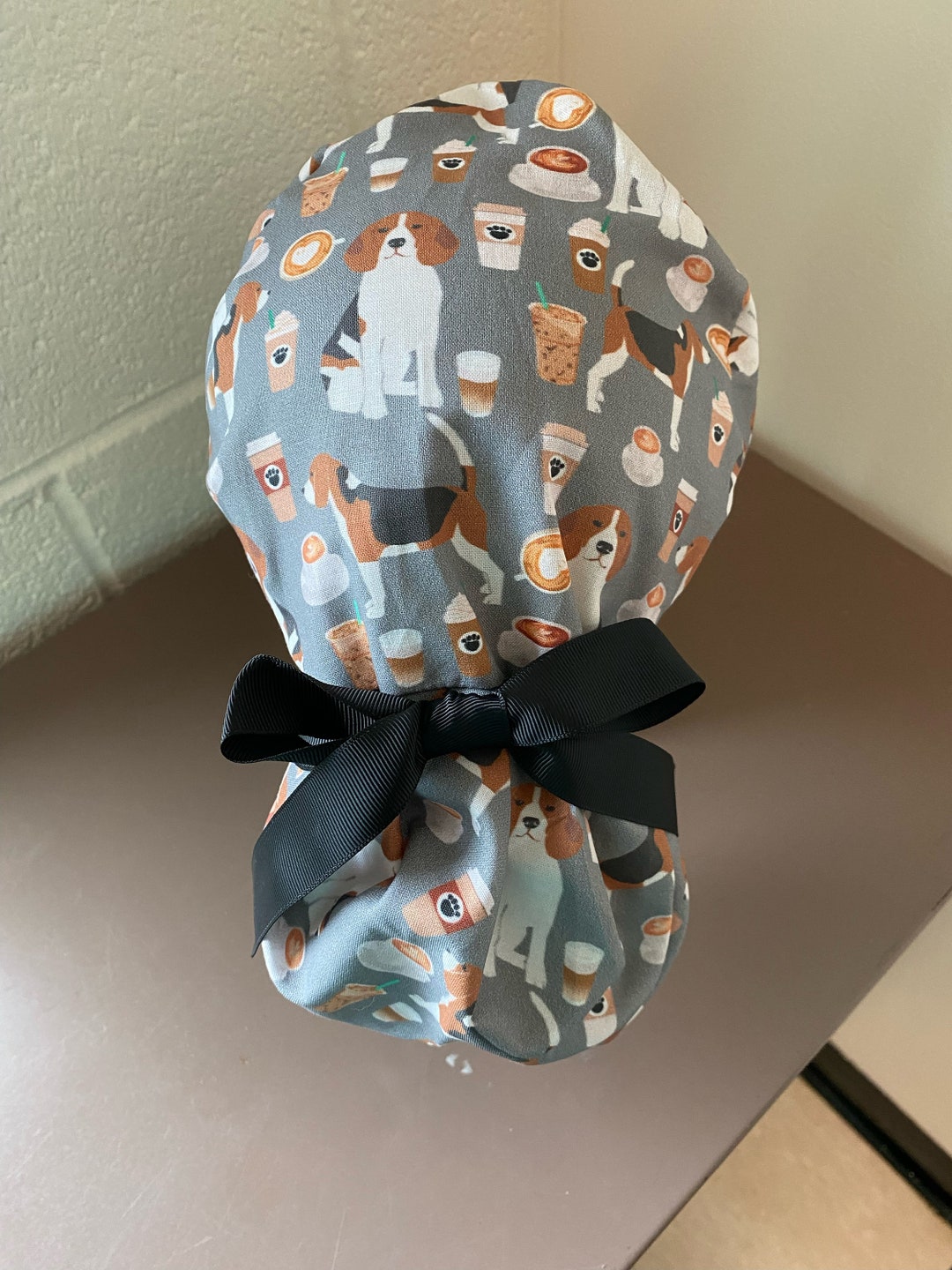 Beagle Scrub Cap- Beagle OR Scrub Cap-dog Scrub Cap-ponytail Scrub Cap ...