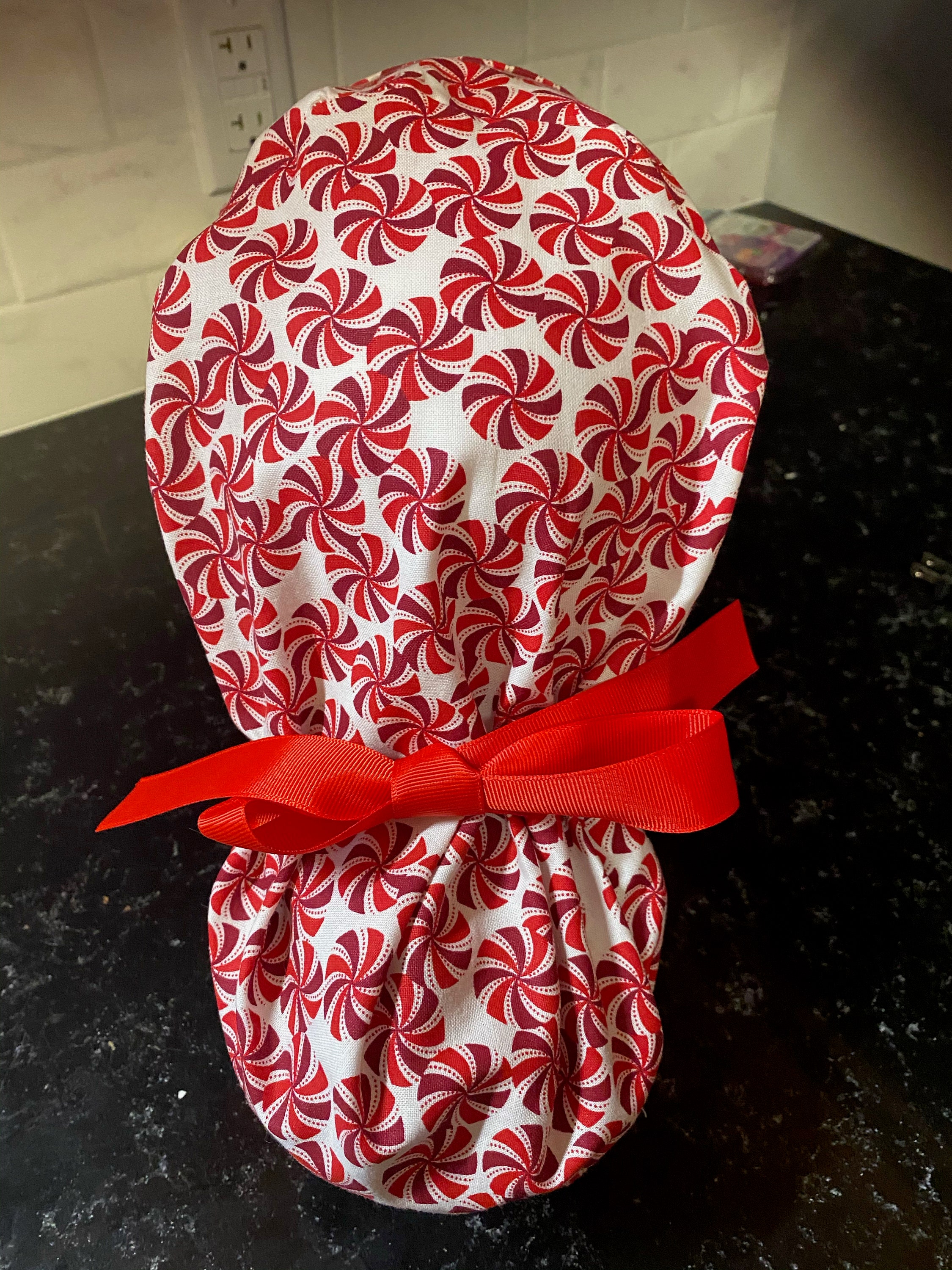 Peppermint Scrub Cap-christmas Scrub Cap-christmas Candy Scrub Cap ...