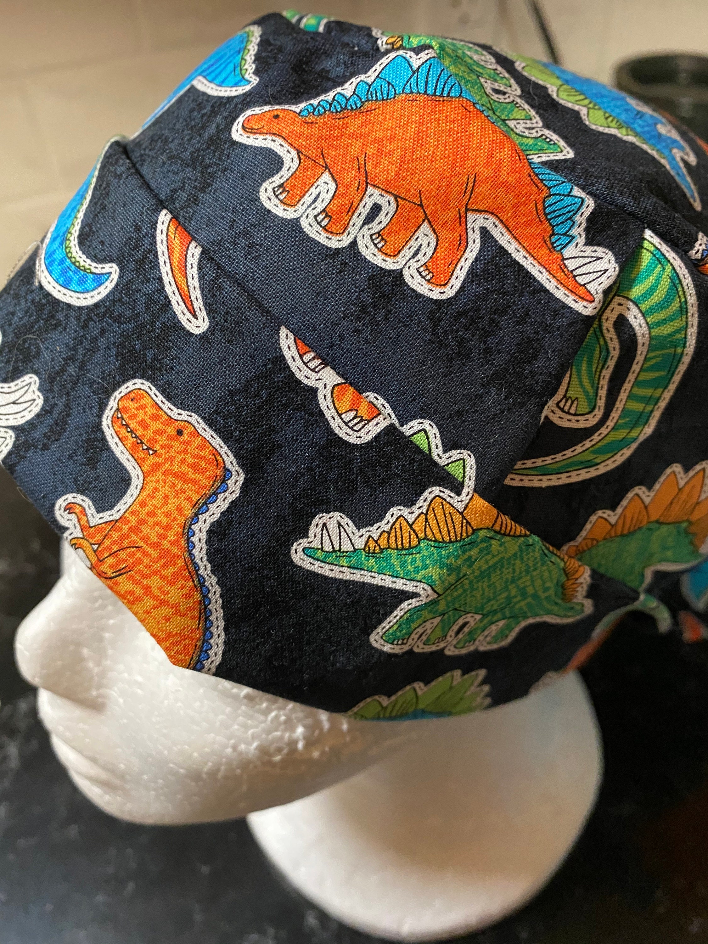 Dinosaur Scrub Hat-Dinosaur Scrub Cap Women's Dinosaur | Etsy