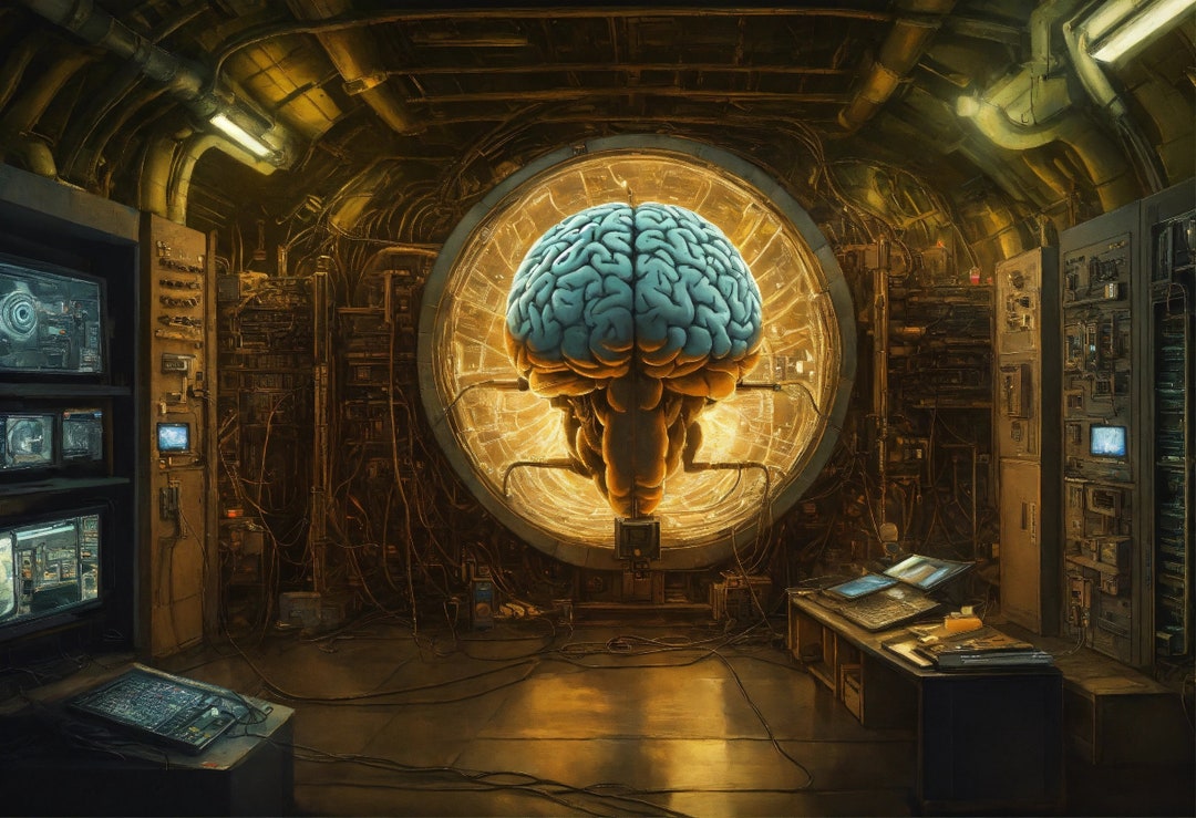 10 BRAIN Control Room Canvas-poster Image PREMIUM A.I. Generated Art - Etsy