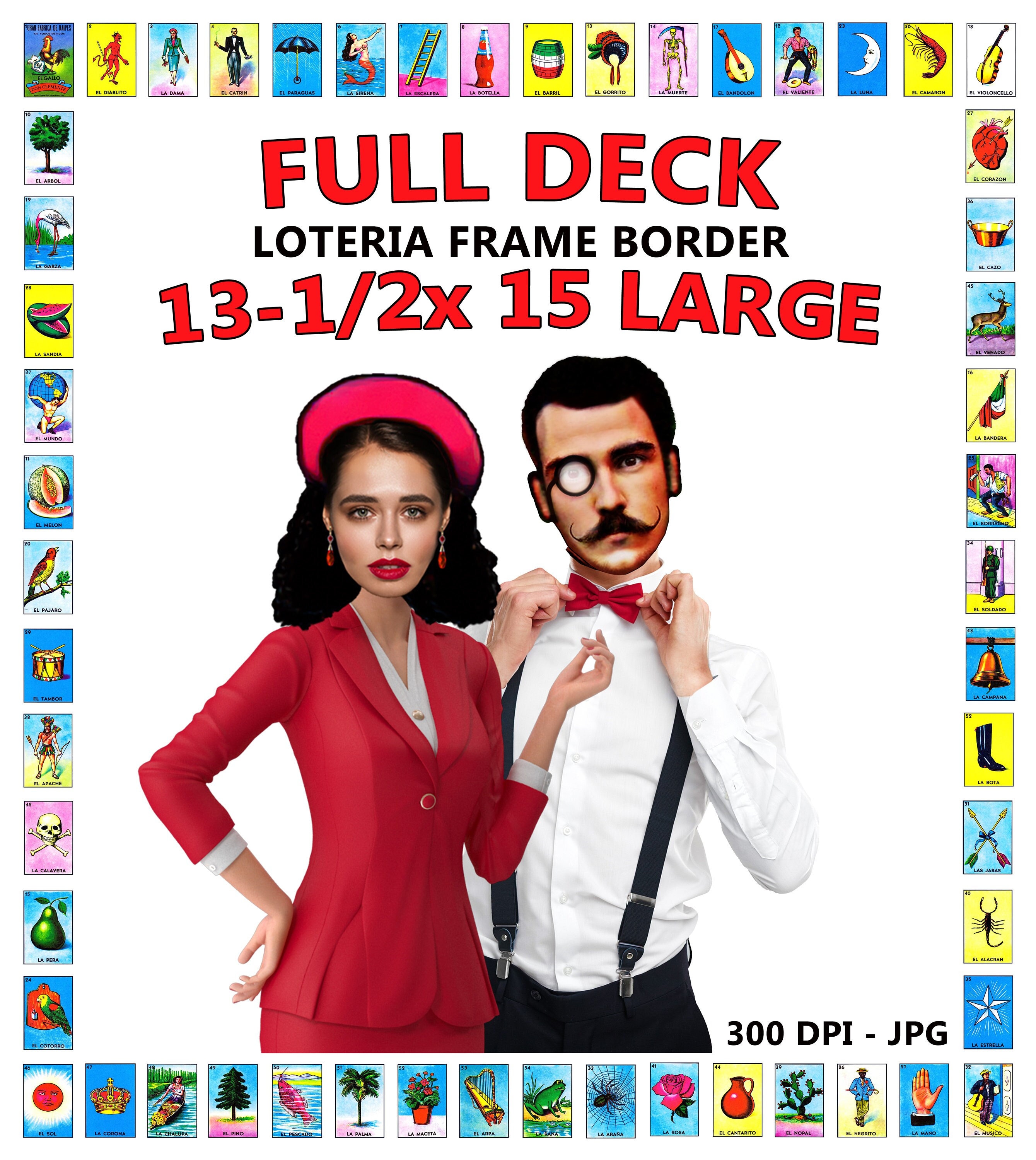 LOTERIA LARGE FRAME | Picture Frame, Annoucements, Poster, Flyers Etc ...