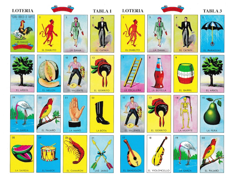 LOTERIA to Go... | Print and Play Anywhere | Full Game Printable | 10 ...