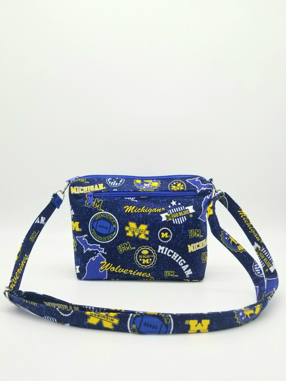 University of Michigan Crossbody Bag Wolverines Crossbody - Etsy