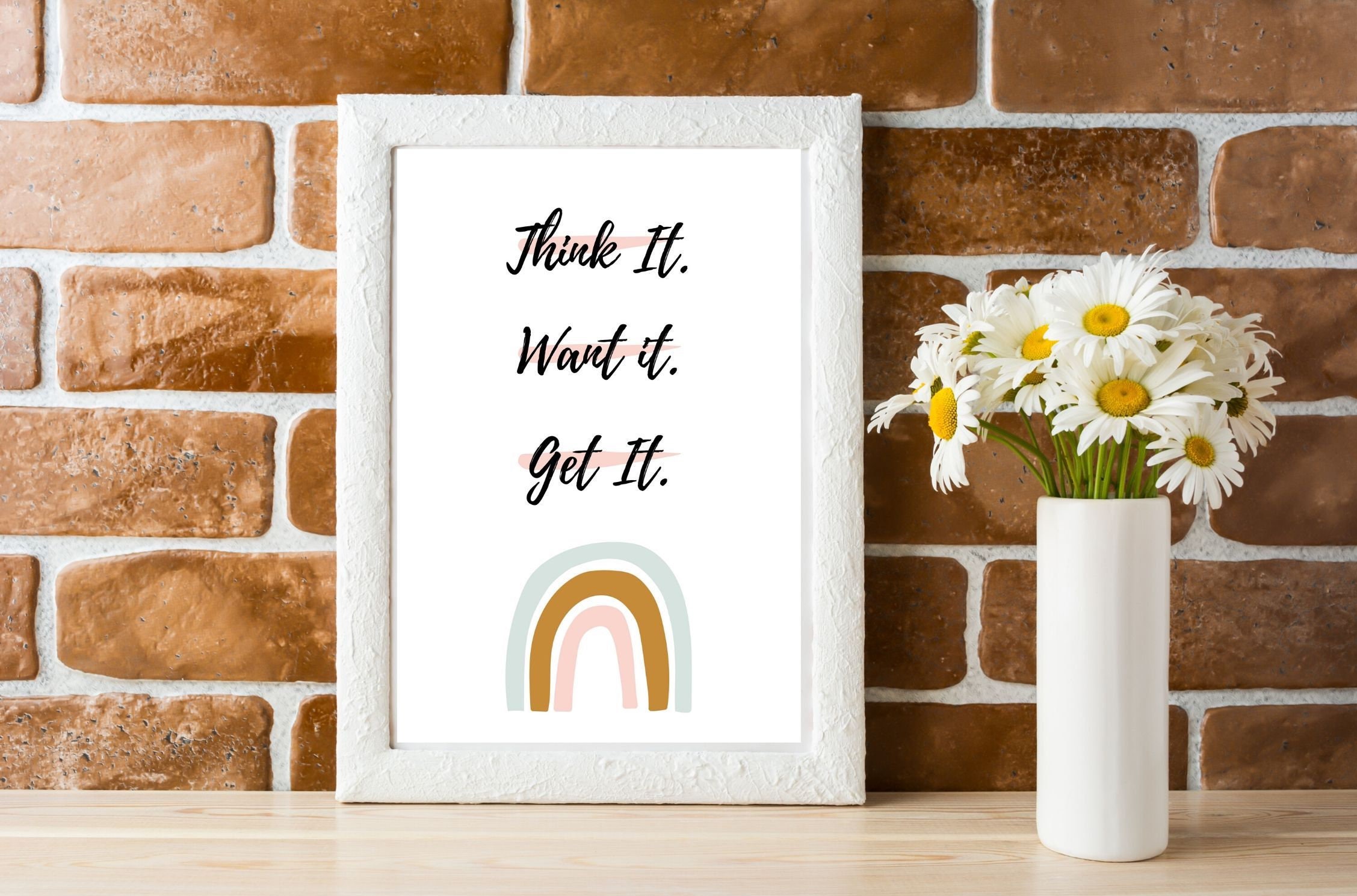 Kids Room Decor Motivational Poster Motivational Quote Modern Wall Art ...