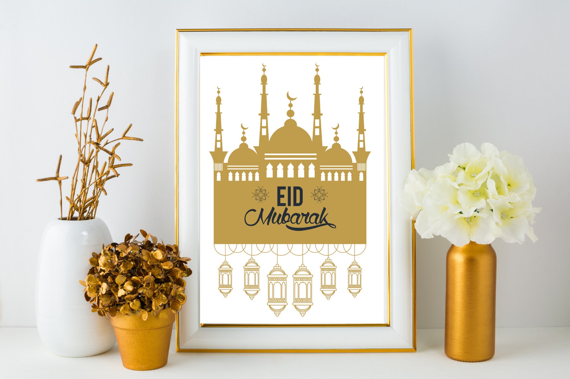 Eid Mubarak Print, Eid Print, Eid Poster, Eid Wall Art, Eid El Adha ...