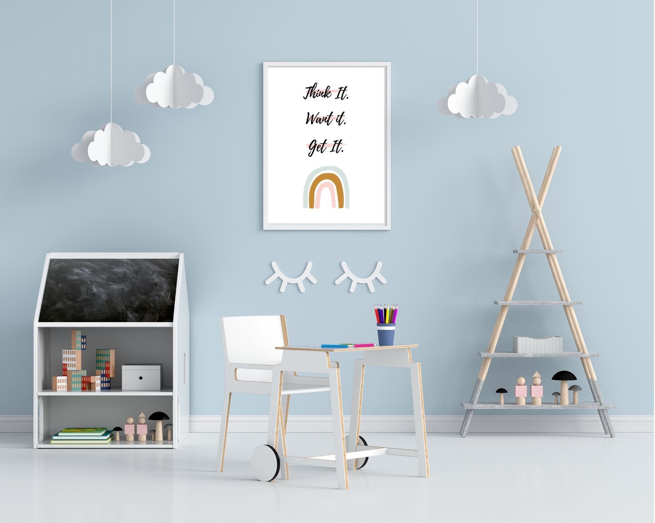 Kids Room Decor Motivational Poster Motivational Quote Modern Wall Art ...