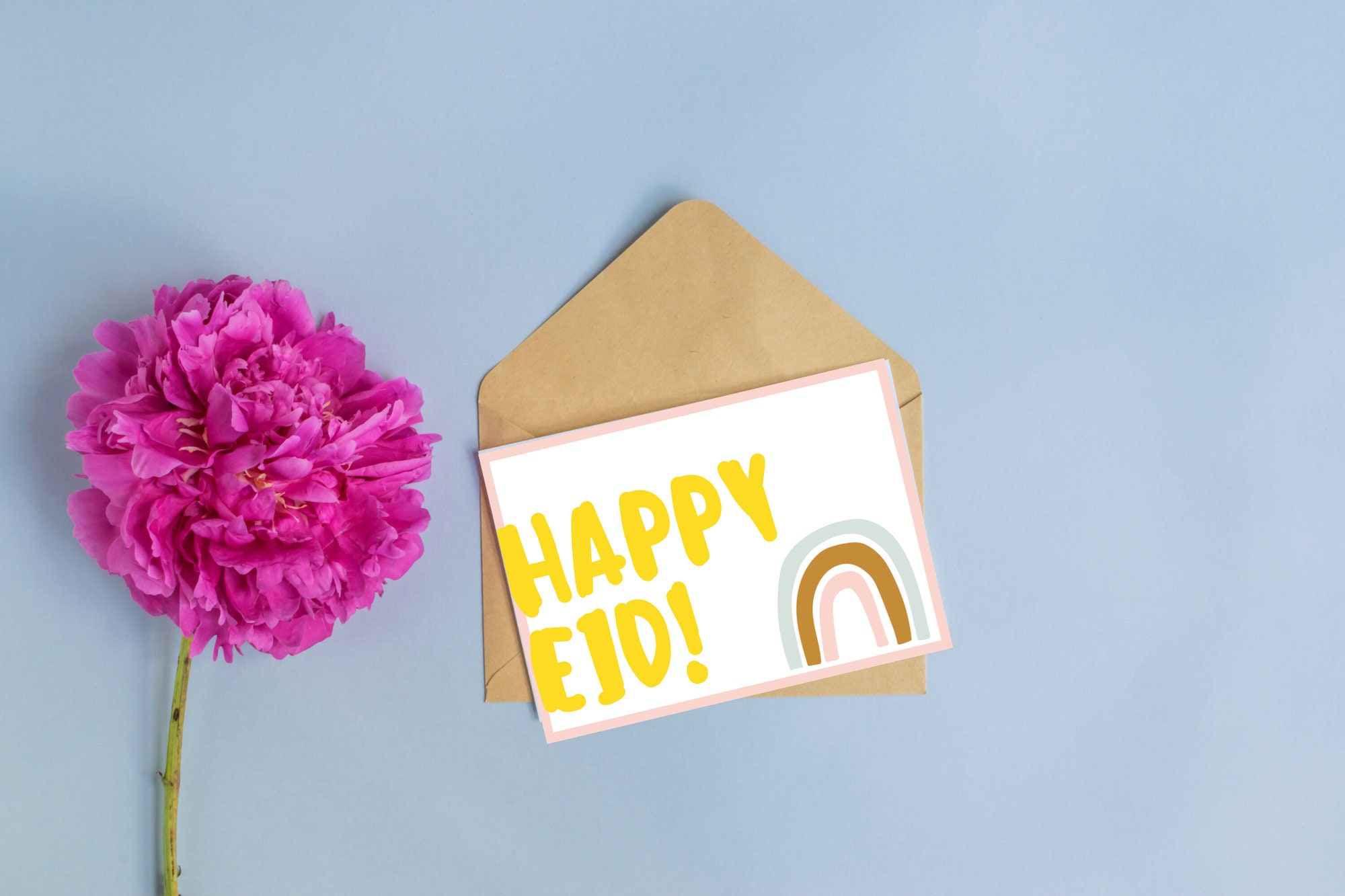 Happy Eid Card Printable Eid Card Eid Mubarak Card Islamic - Etsy