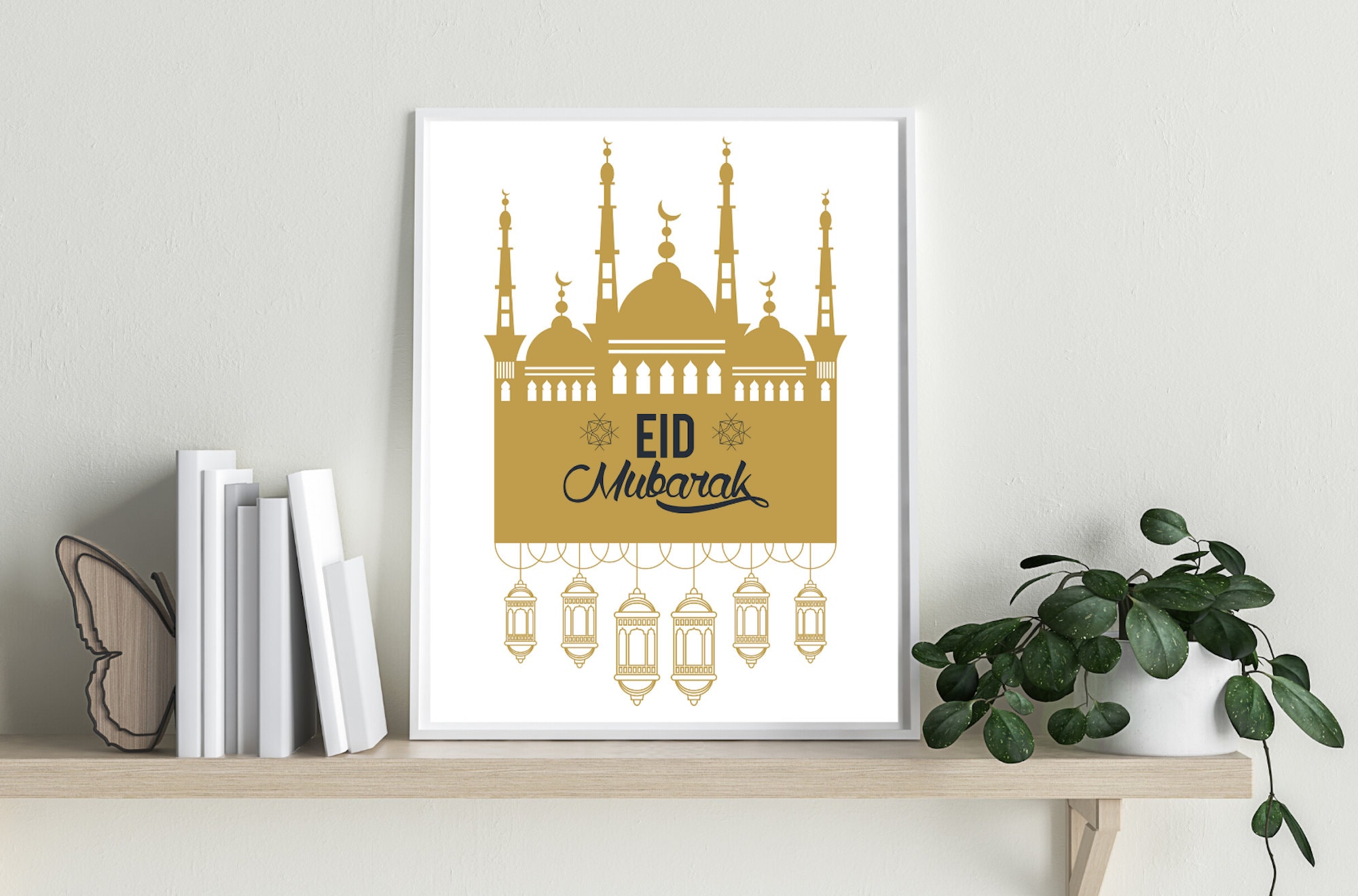 Eid Mubarak Print, Eid Print, Eid Poster, Eid Wall Art, Eid El Adha ...