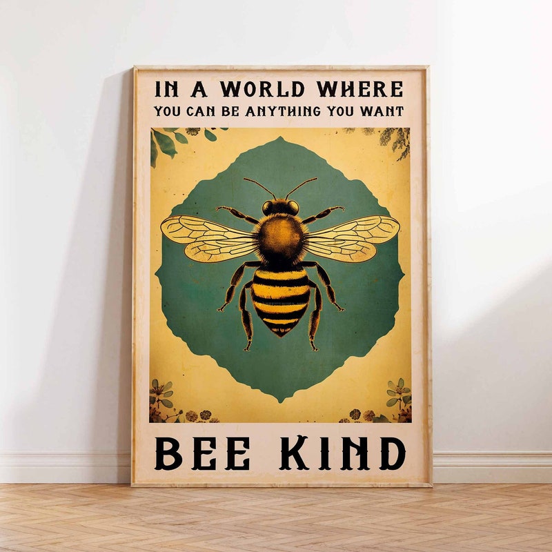Bee Poster - Etsy