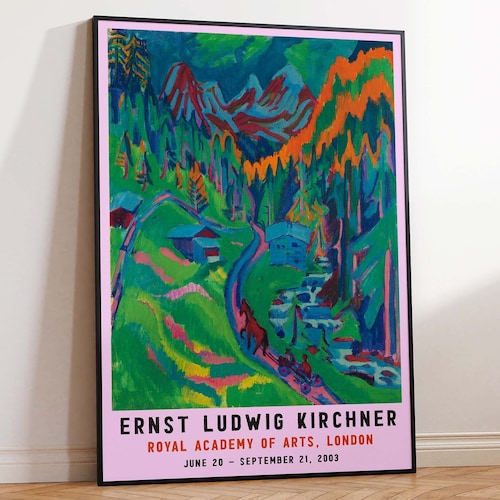 Ernst Ludwig Kirchner Poster Swiss Mountains Kirchner Print - Etsy