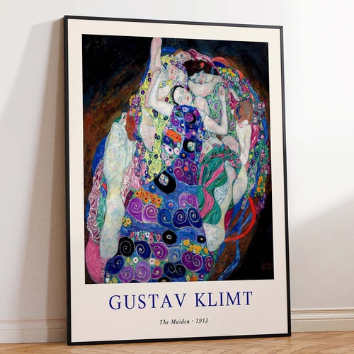 Gustav Klimt the Maiden Gustav Klimt Art Print Klimt Virgin - Etsy