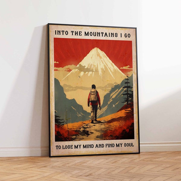 Mountains Poster - Etsy UK