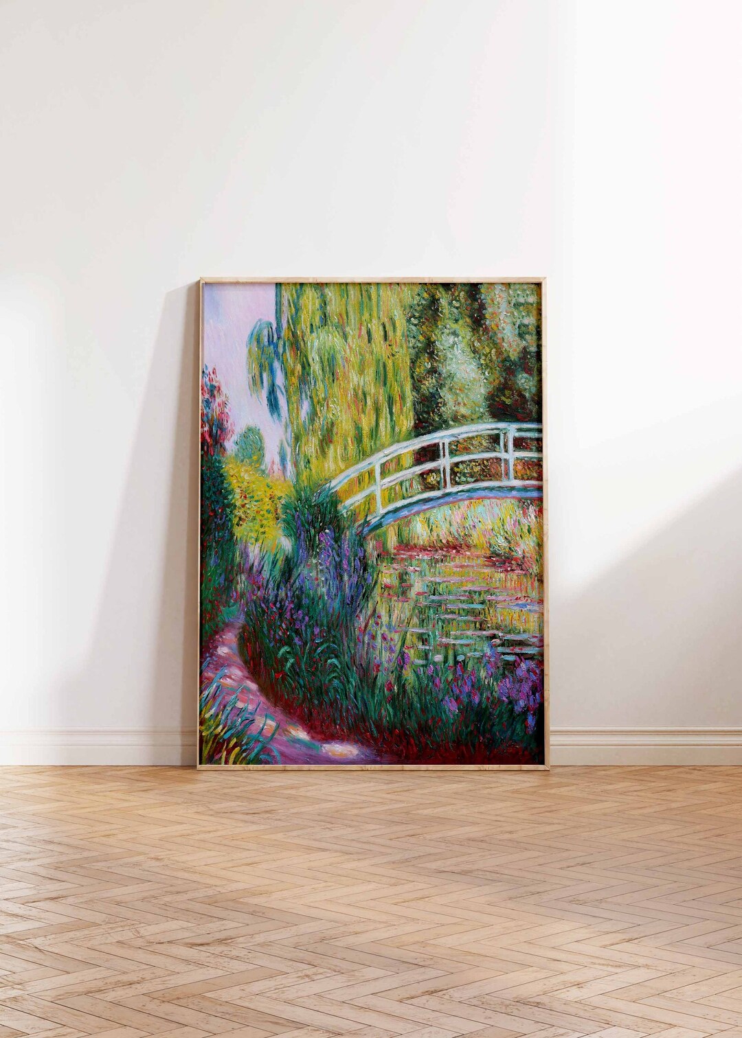 Japanese Bridge Print, Claude Monet Print, Monet Floral Poster, Monet ...