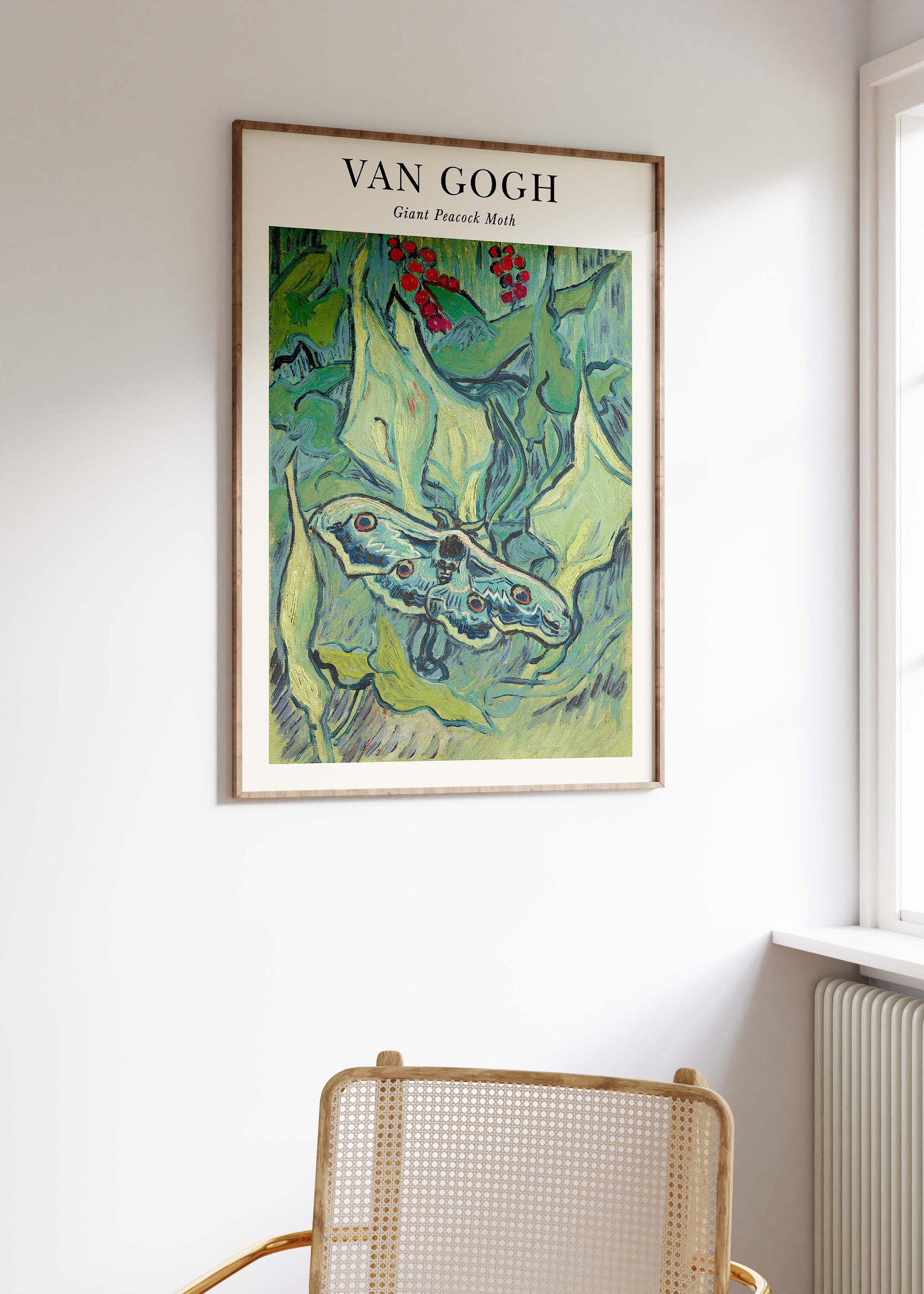Vincent Van Gogh Print, Van Gogh Art Poster, Van Gogh Peacock Moth, Van ...