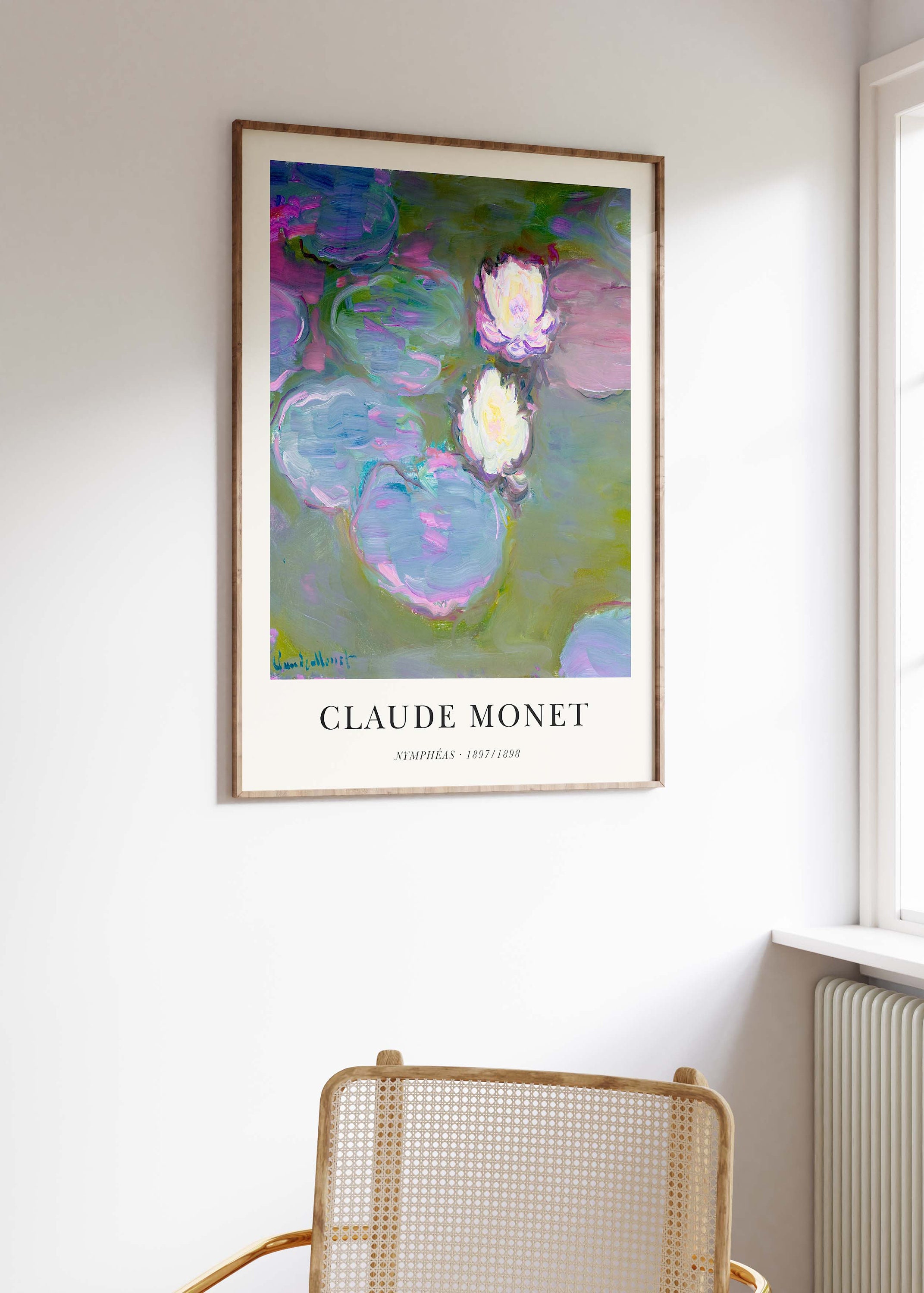 Monet Water Lilies Print, Claude Monet Print, Monet Floral Poster ...