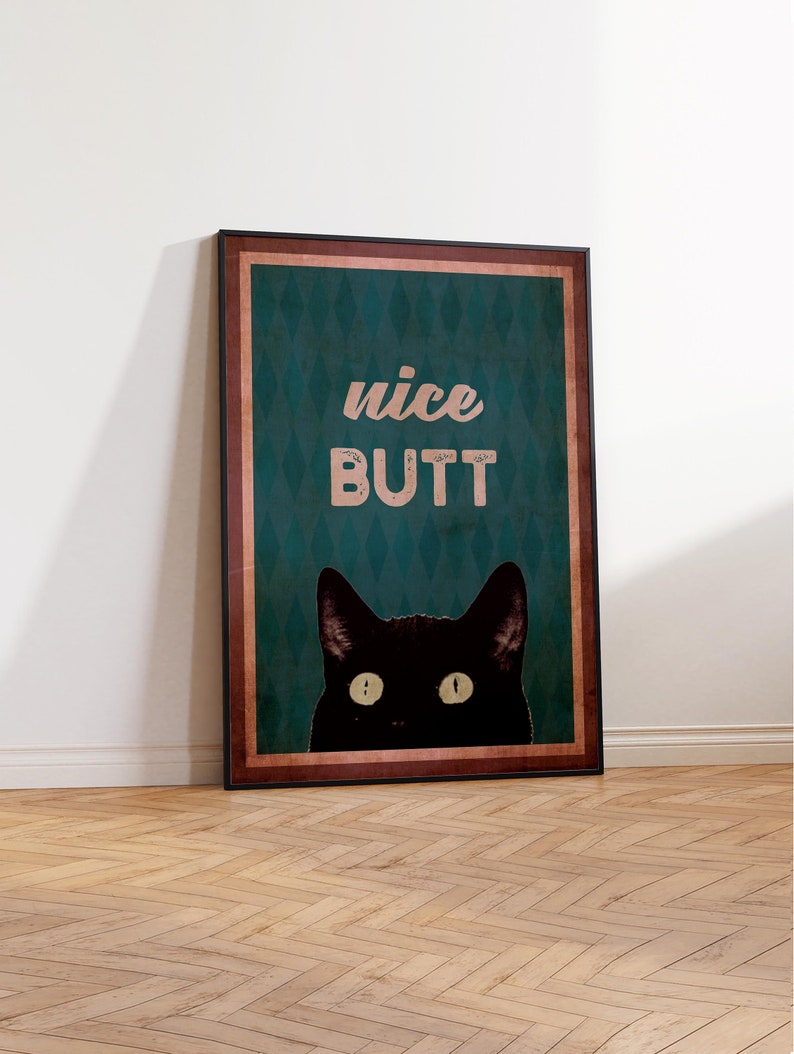 Nice Butt Print Vintage Poster Print Bathroom Art Print - Etsy