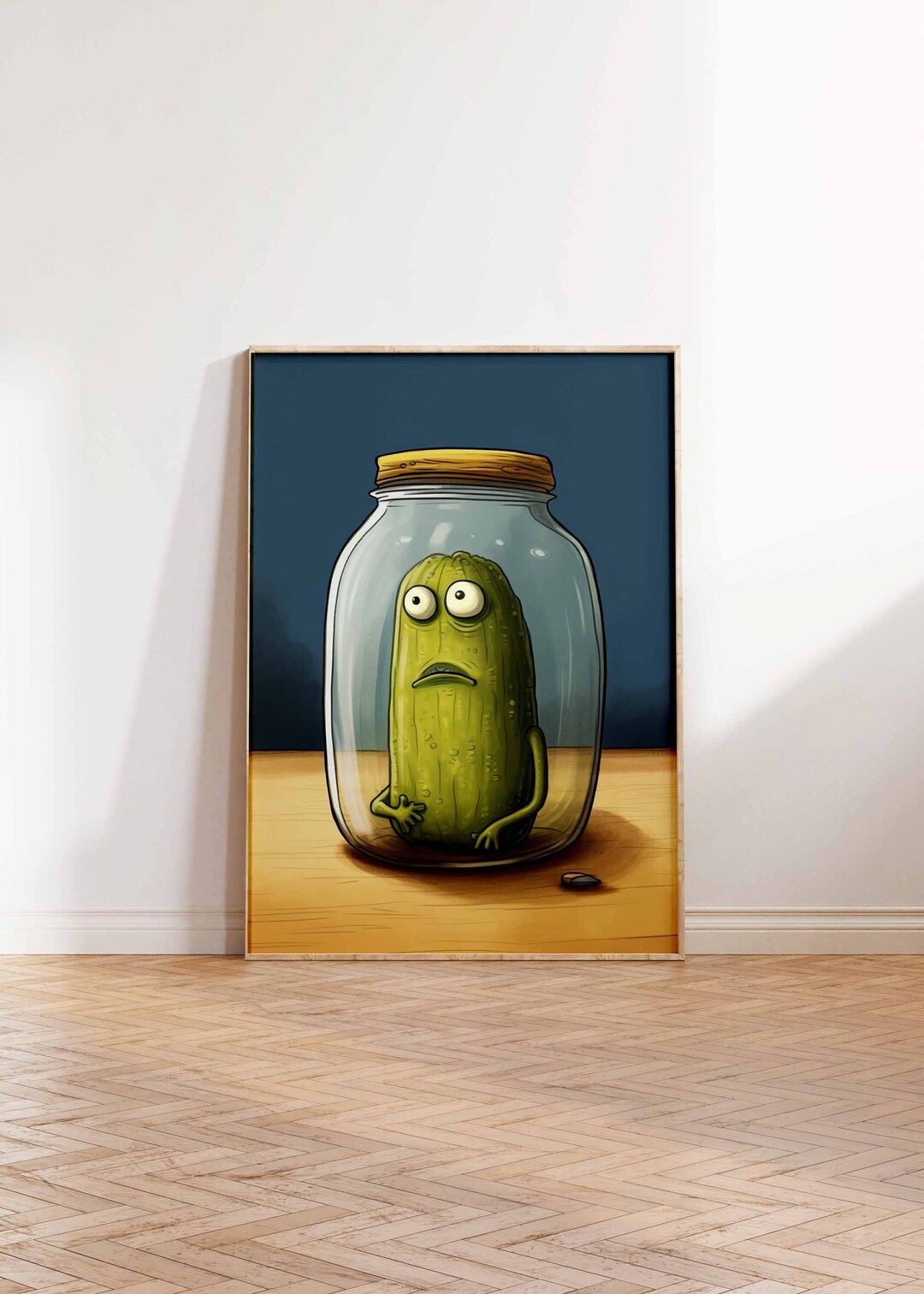 The Lonely Pickle Print Modern Art Print Abstract Art Poster Last ...