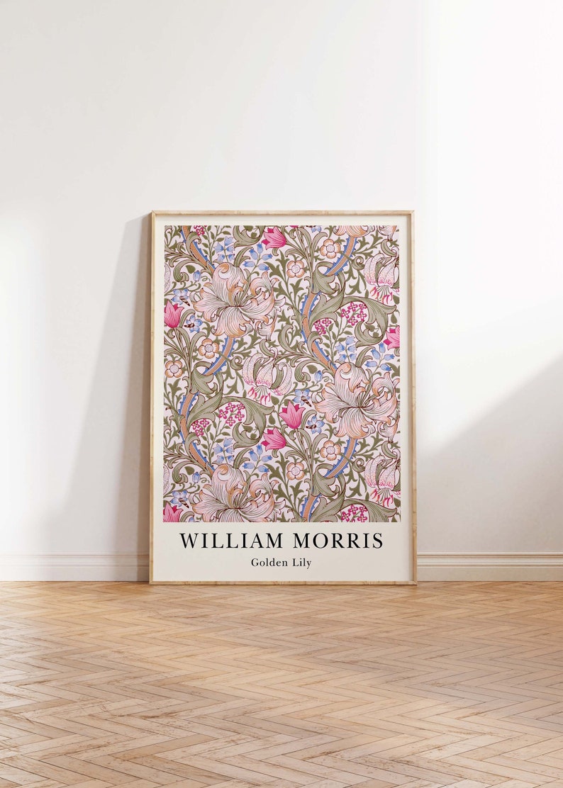 William Morris Golden Lily Print, Morris Vintage Art Print, Morris ...