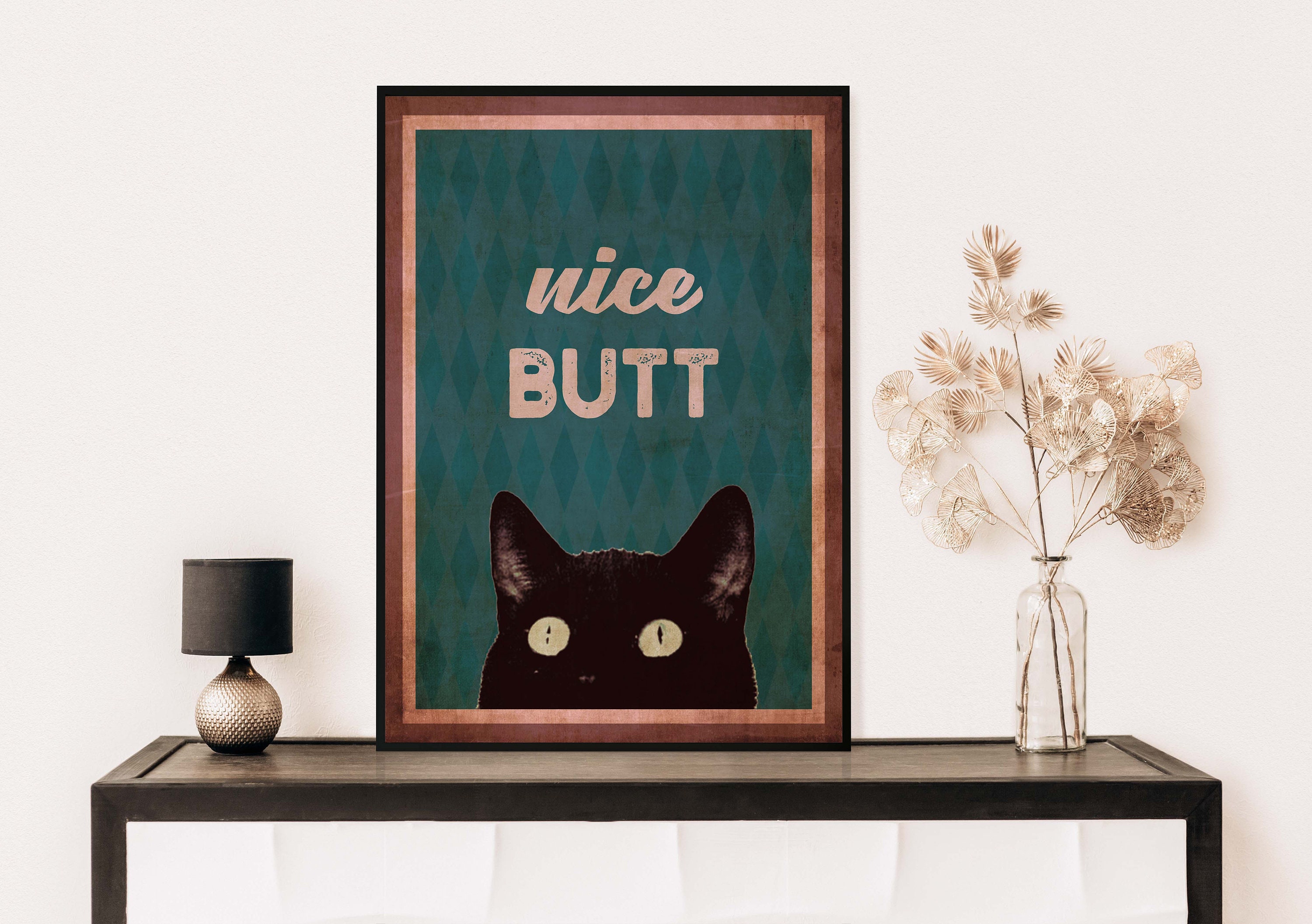 Nice Butt Print Vintage Poster Print Bathroom Art Print - Etsy