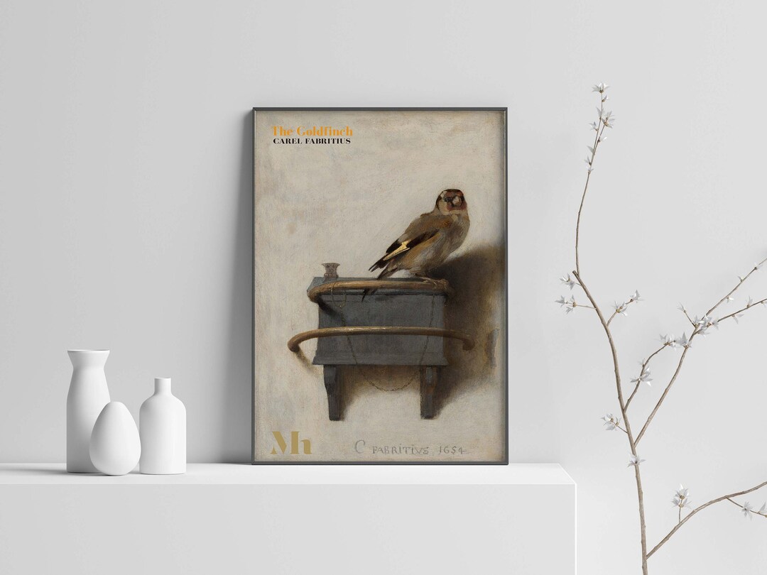 The Goldfinch Print Carel Fabritius Exhibition Poster Fabritius Art ...