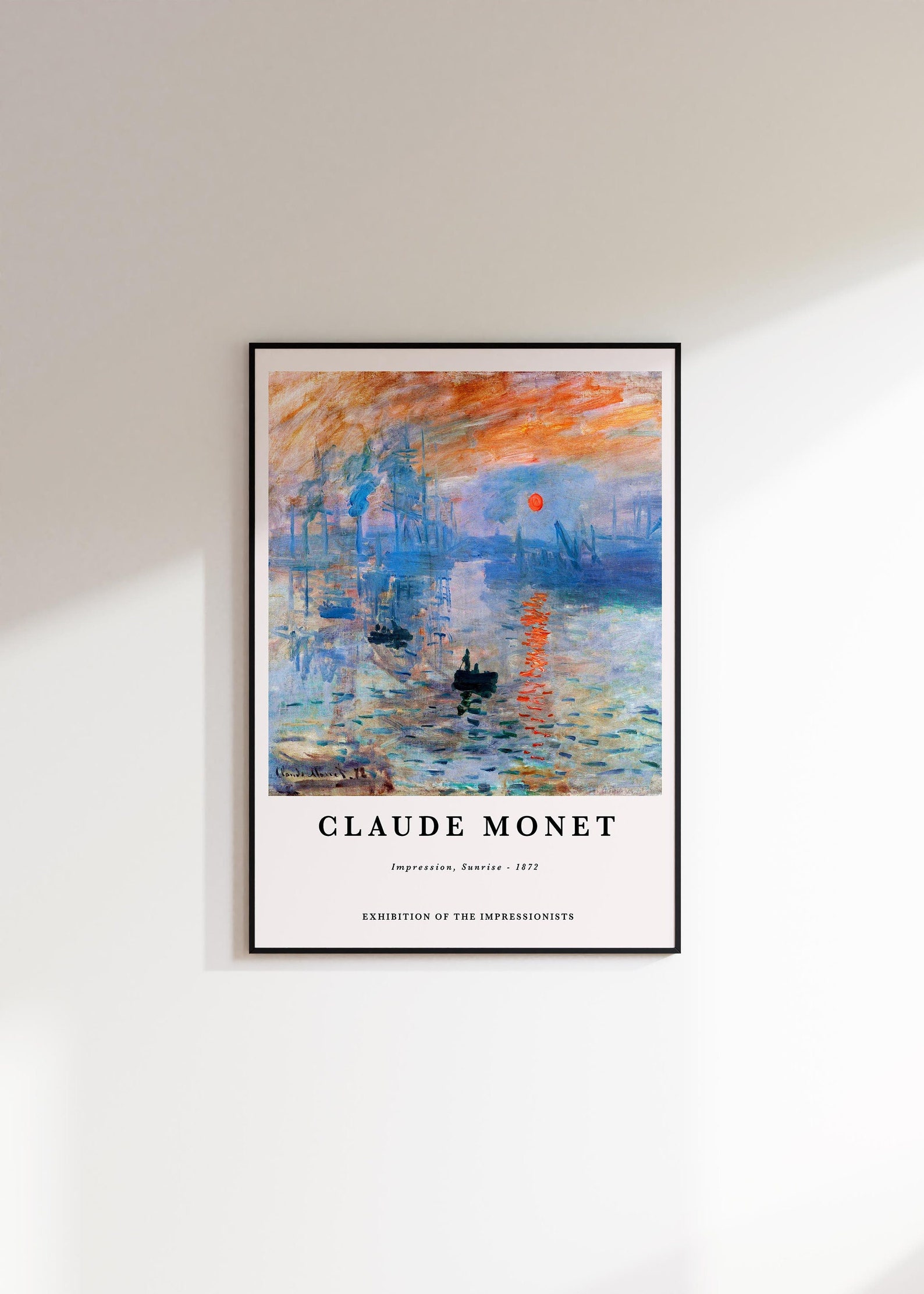 Claude Monet Print, Monet Impression Sunrise Print, Monet Art Poster ...