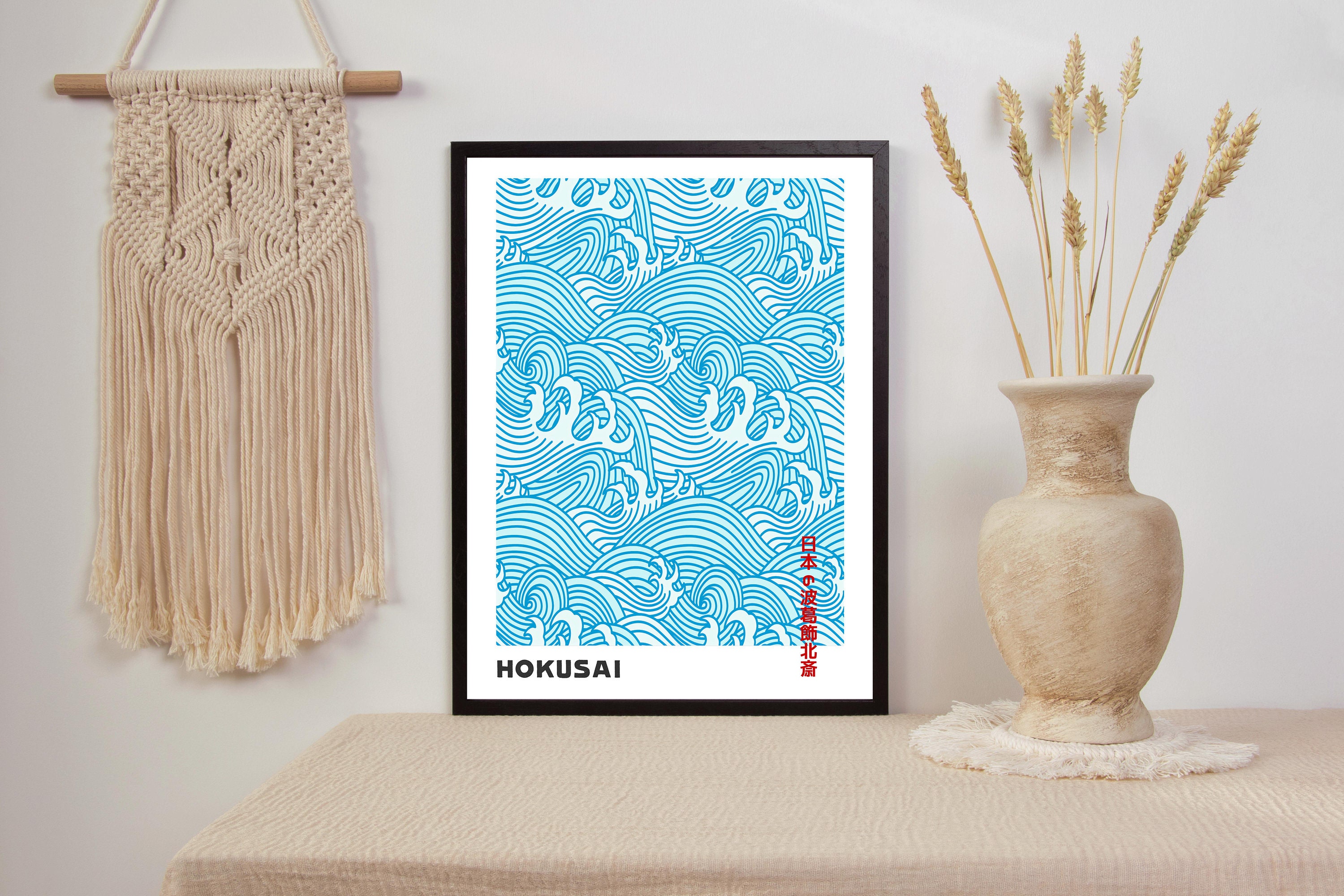 Hokusai Art Print, Hokusai Waves Print, Hokusai Poster, Japanese Waves ...