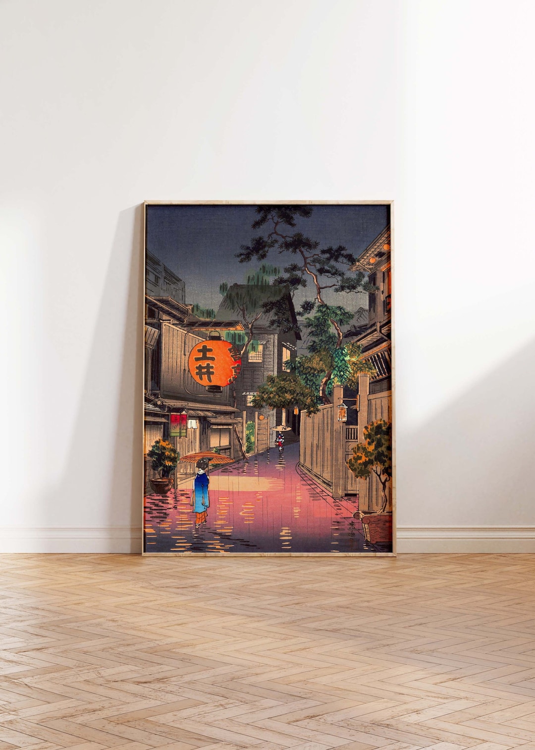 Ushigome Kagurazaka Print, Tsuchiya Koitsu Vintage Print, Ukiyo-e Art Poster Vintage Japanese ...