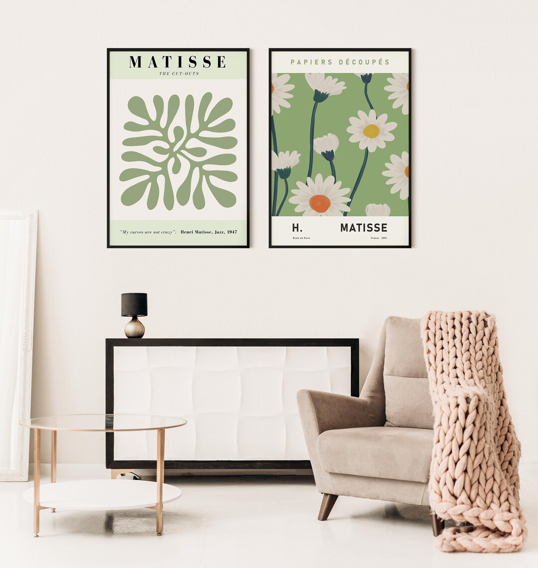 Henri Matisse Set of 2 Art Posters, Home Decor Art Prints, Wall Art ...