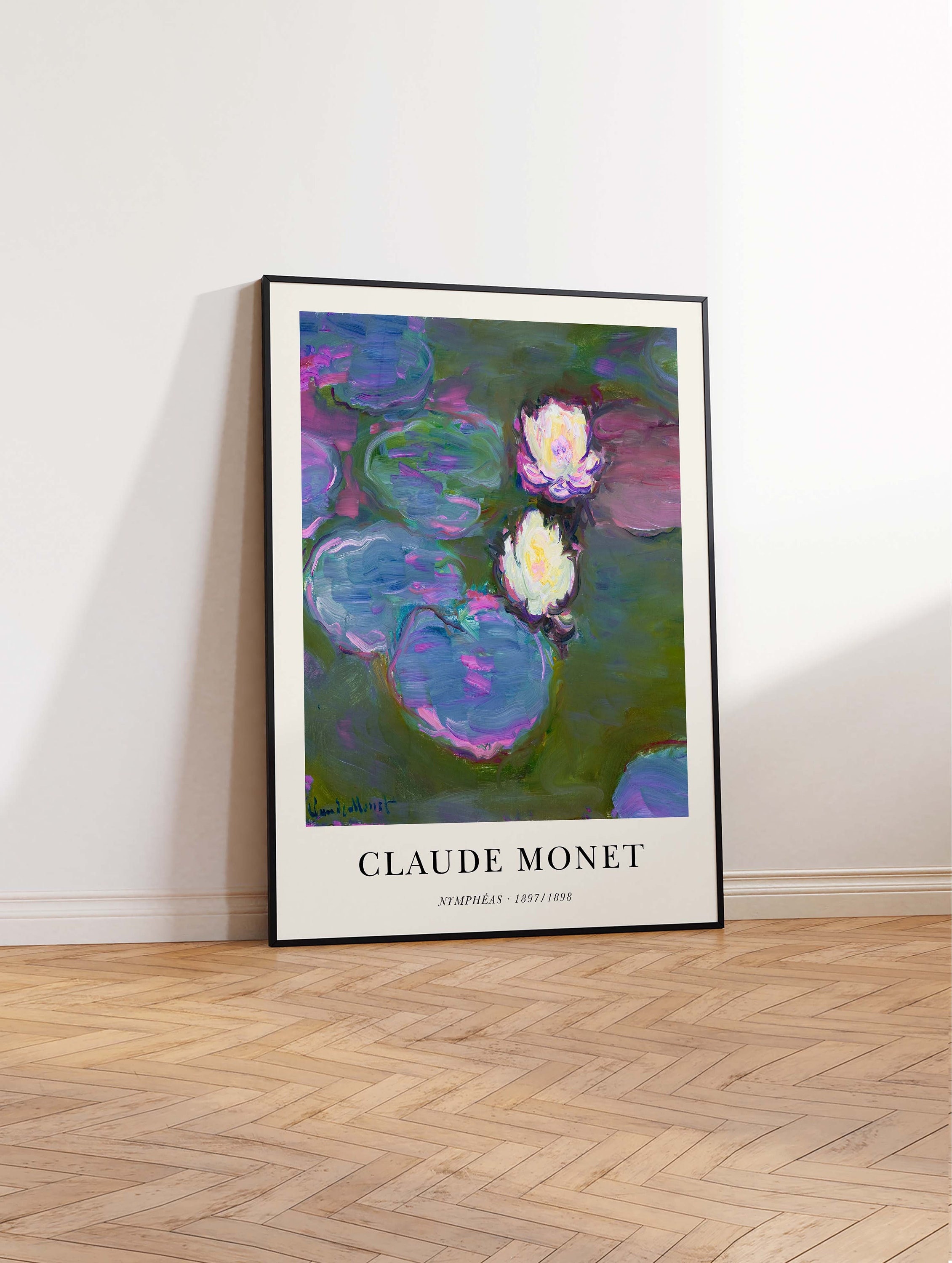 Monet Water Lilies Print, Claude Monet Print, Monet Floral Poster ...