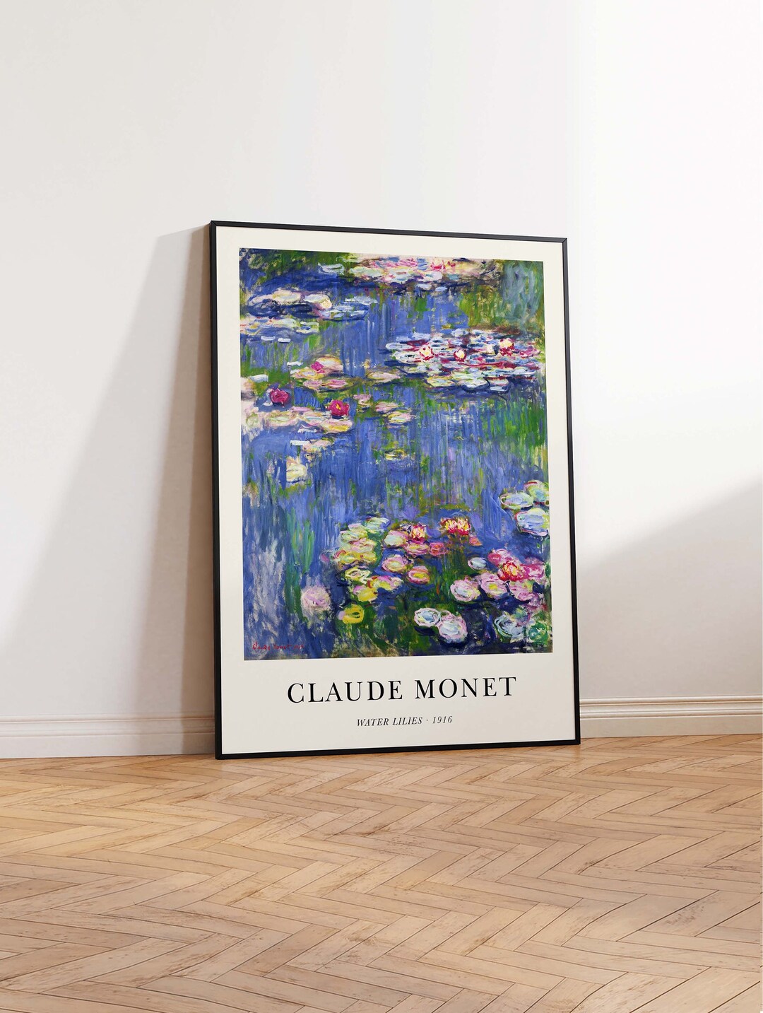 Monet Water Lilies Print, Claude Monet Print, Monet Floral Poster ...