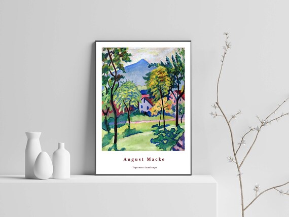 August Macke Tegernsee Landscape Macke Vintage Art Macke - Etsy