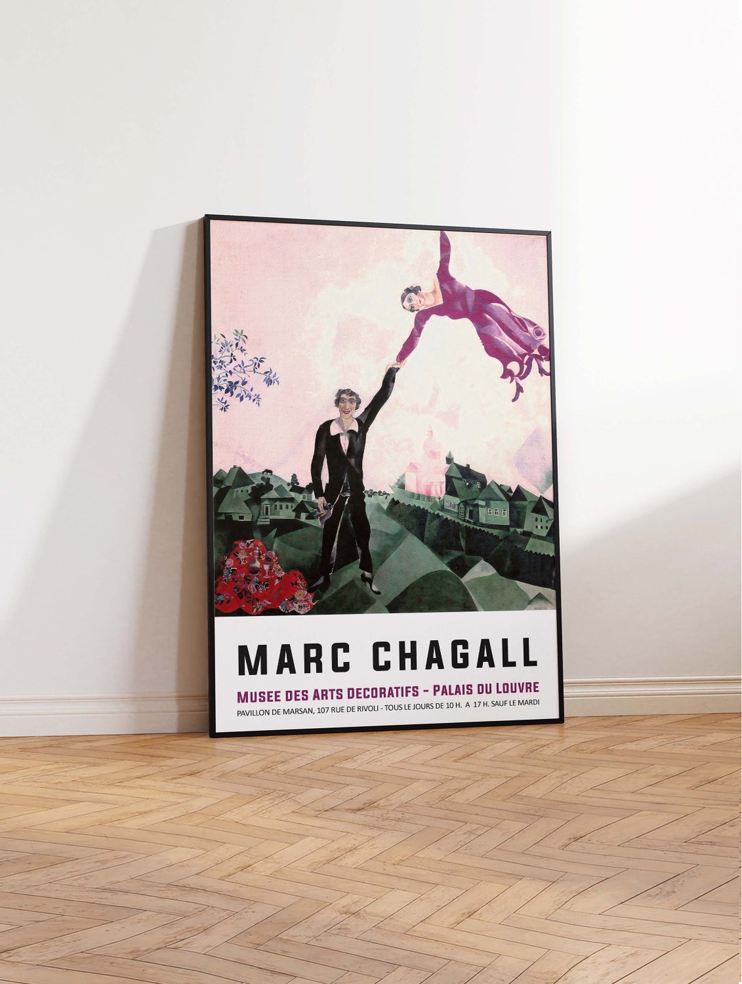 Marc Chagall Art Print Chagall Print the Promenade 1917 - Etsy